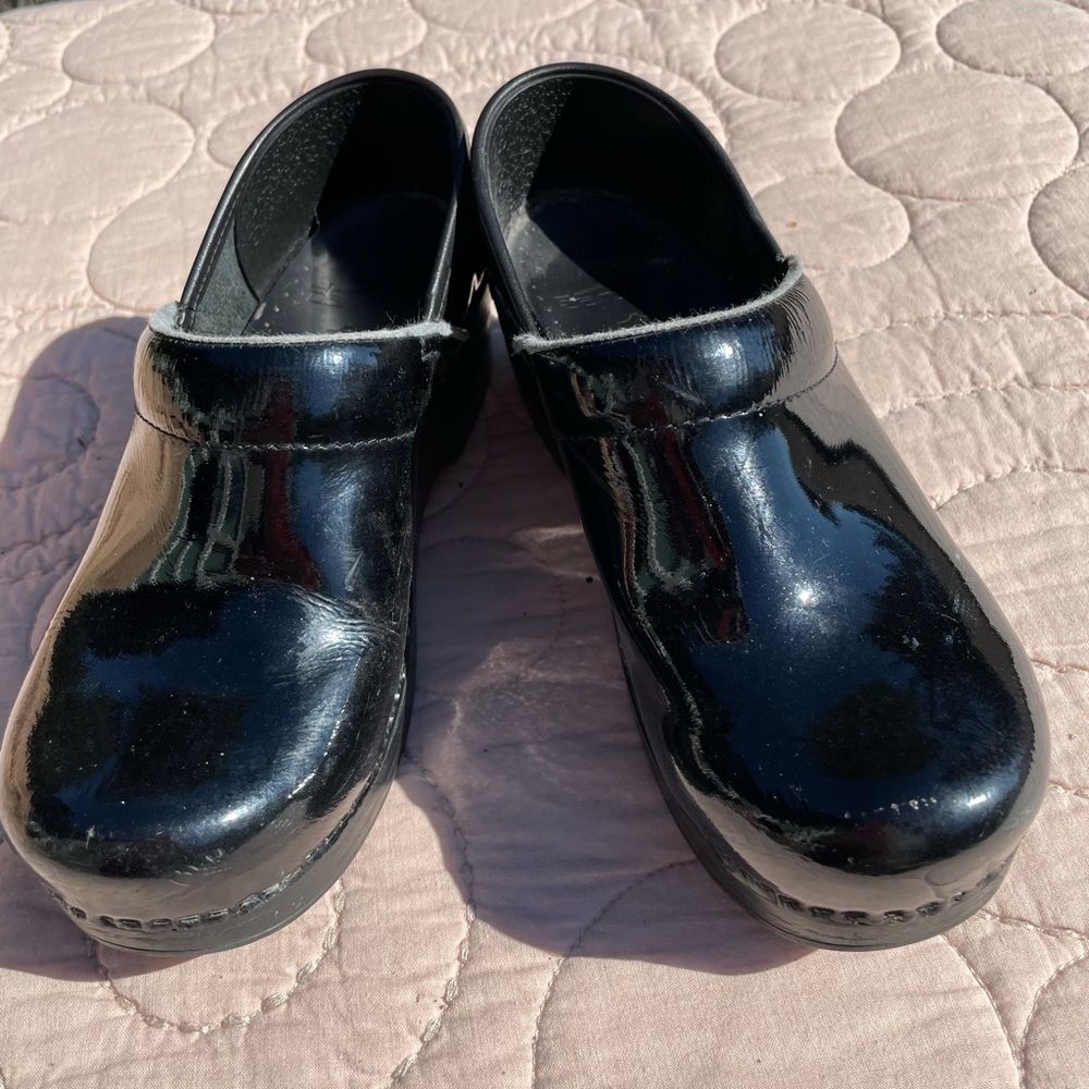 Black Patent Dansko Clog - Gem